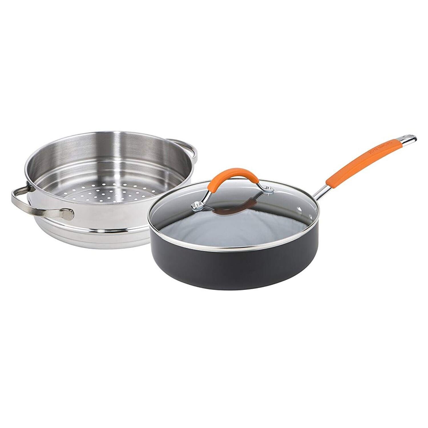 Joe Wicks Easy Release Aluminium Non-Stick cookware - 24cm/2.8L 2in1 ...