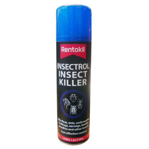 Rentokil Insectrol Blue 250ml Insect Killer Spray - Permethrin & D ...