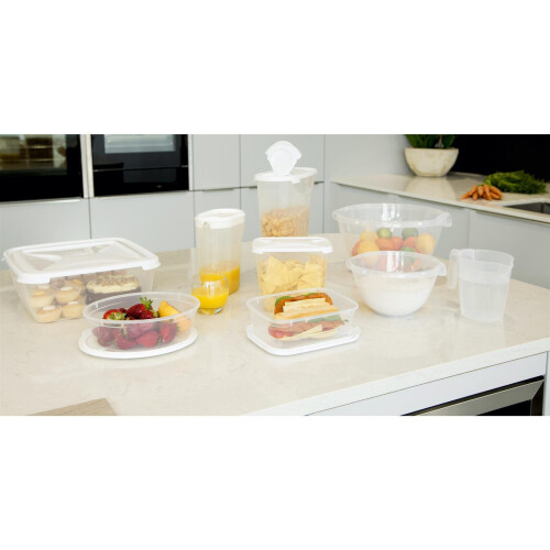 5l White Cereal Dispenser Storage - Food Wham Containers Kitchen ...