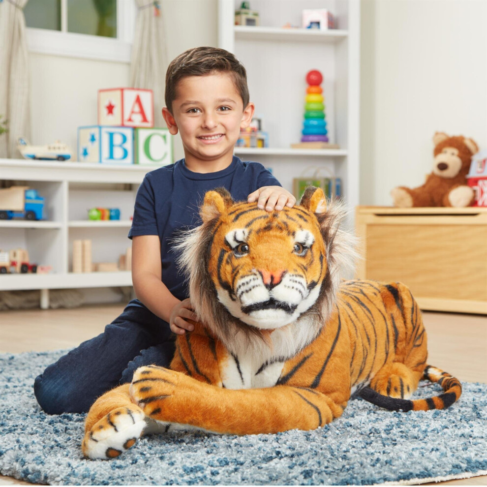 Melissa Doug Giant Tiger Lifelike Stuffed Animal over 1 meter long on OnBuy