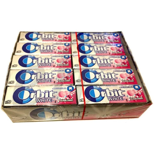 Original WRIGLEY'S ORBIT Chewing Gum 30 (Full Box) Packs (BUBBLEMINT ...