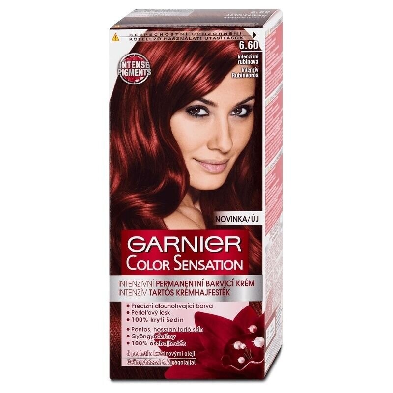 Garnier Color Sensation 6.60 Intense Ruby Red Permanent Hair Dye on OnBuy