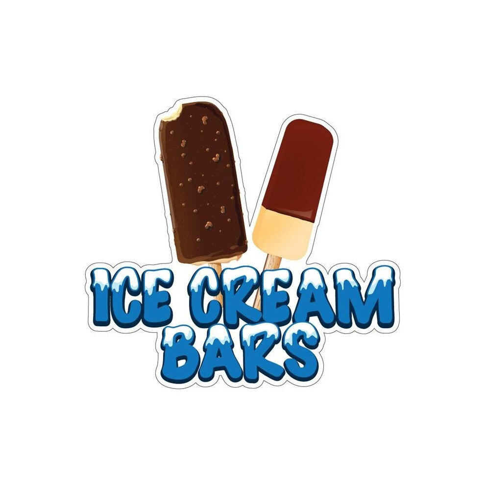 SignMission D-DC-16 Ice Cream Bars19 16 in. Ice Cream Bars Decal ...