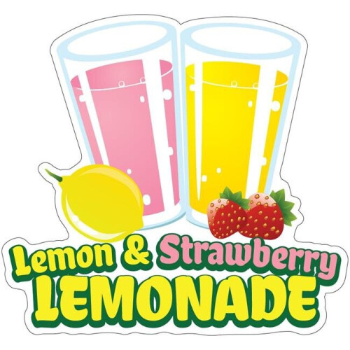 SignMission D-DC-16 Lemon & Strawberry Lemonade19 16 in. Lemon ...