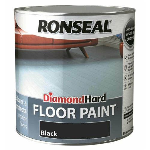 Ronseal Diamond Hard Floor Paint 750ml Black on OnBuy