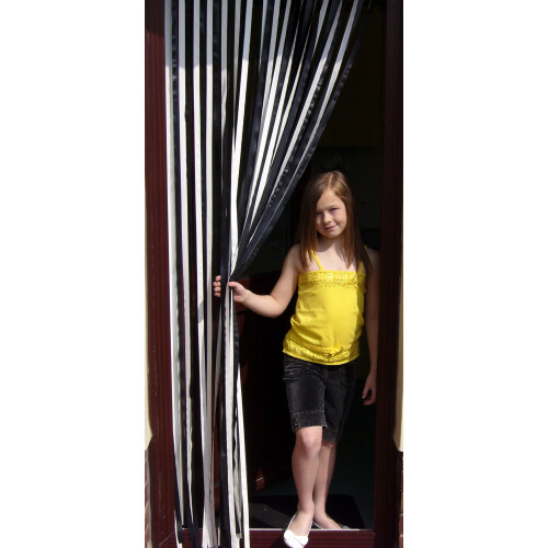 (Black & White) Slat Type Door Curtain,Bug Blind,Fly Blind,Strip Blind ...