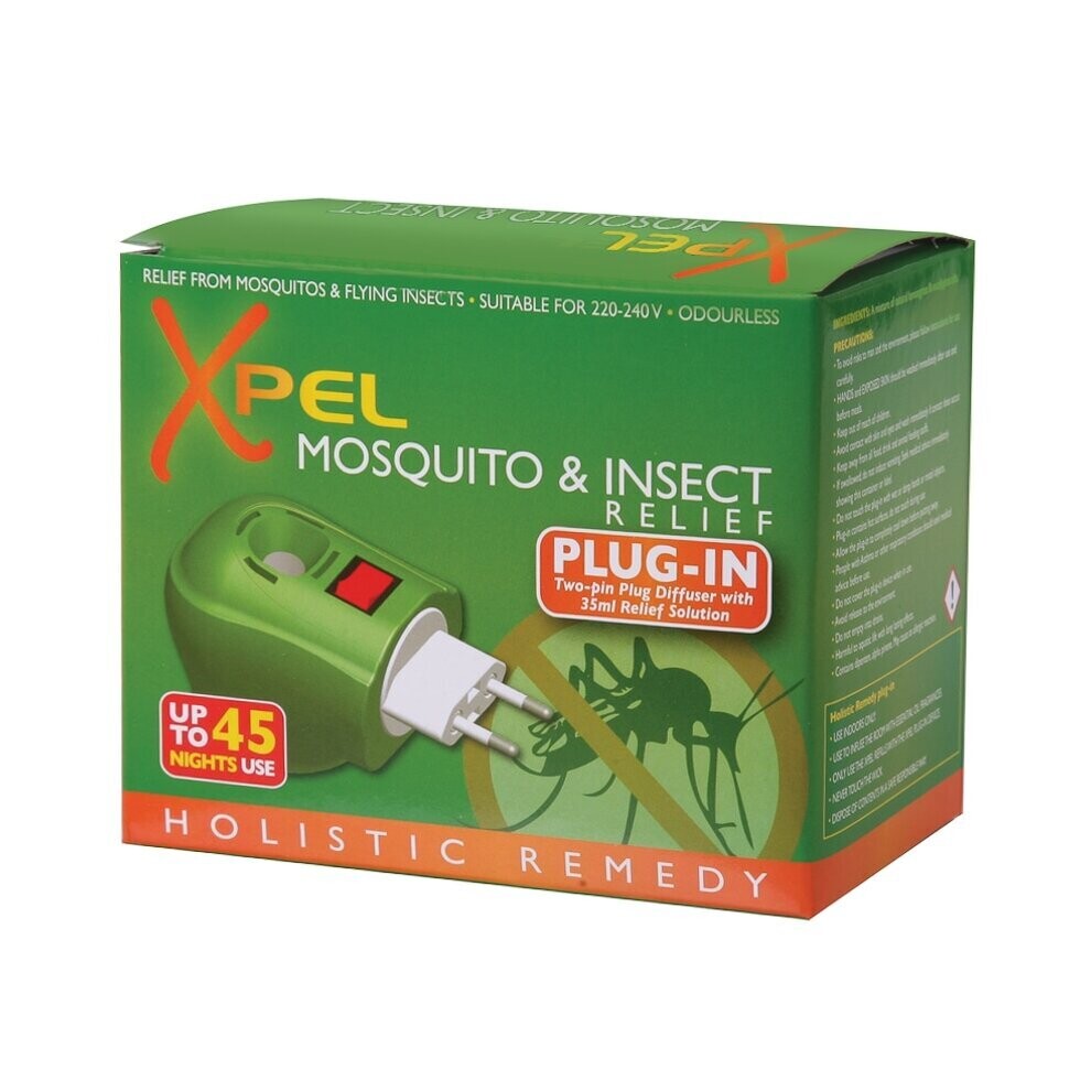 Xpel Mosquito & Insect Repellent 2pin Plug-In Diffuser Relief Solution ...