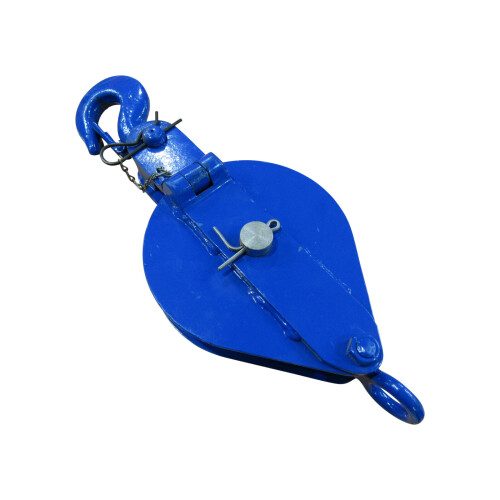 1.25 Ton 150MM Pattern Snatch Block With Safety Hook & Nylon Sheave on ...