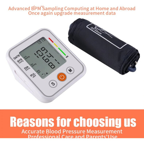 Portable Automatic Upper Arm Blood Pressure Monitor pressao Cuff ...