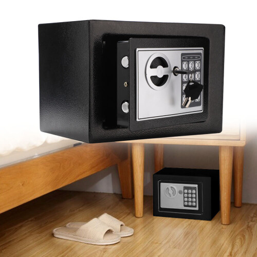 Home Safety Case Electronic Password Security Safe Box 2 Keys on OnBuy