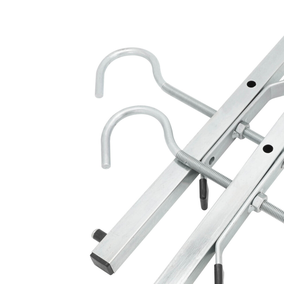 2 Locks Universal Heavy Duty Ladder Roof Rack Clamp Clamps Lockable on ...