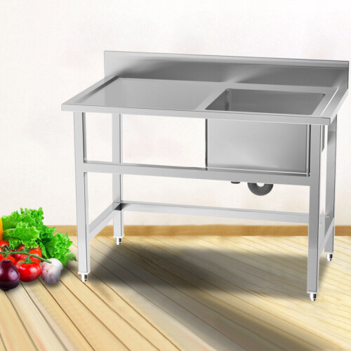 Domestic Commercial Stainless Steel Kitchen Sink with Platform on OnBuy