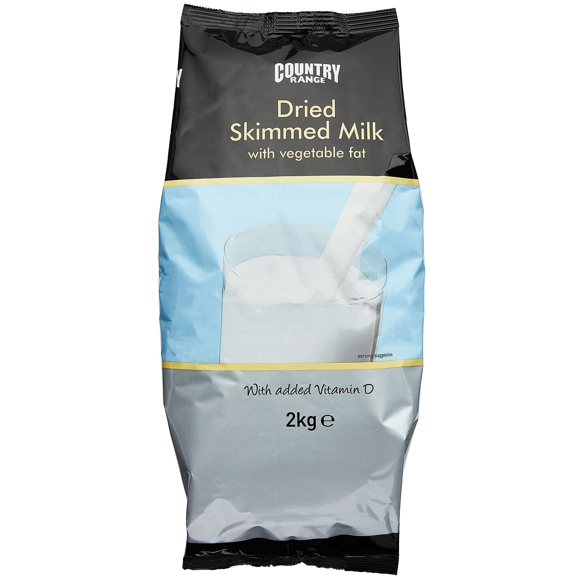 Country Range Dried Skimmed Milk Powder 1x2kg - Quick Reconstitution ...