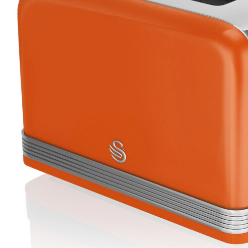 Swan 4 Slice Retro Toaster 1600W Variable Browning Stainless Steel Auto ...
