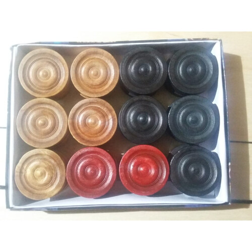 Wooden Carrom Board Counter Peices, Carrom Mens, Carrom Coins Gutti on ...