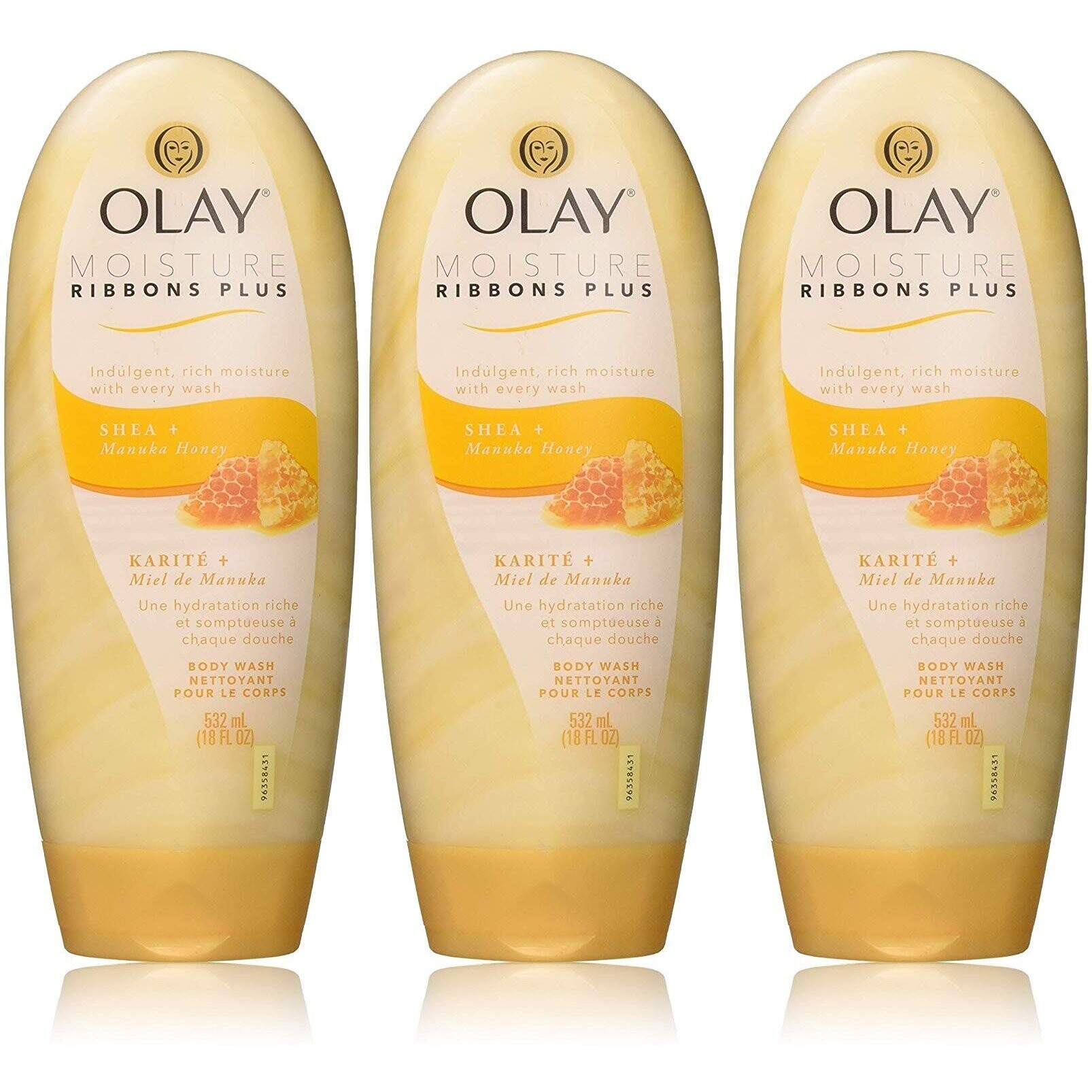 Olay, Moisture Ribbons Plus Body Wash, Shea + Notes of Manuka Honey ...