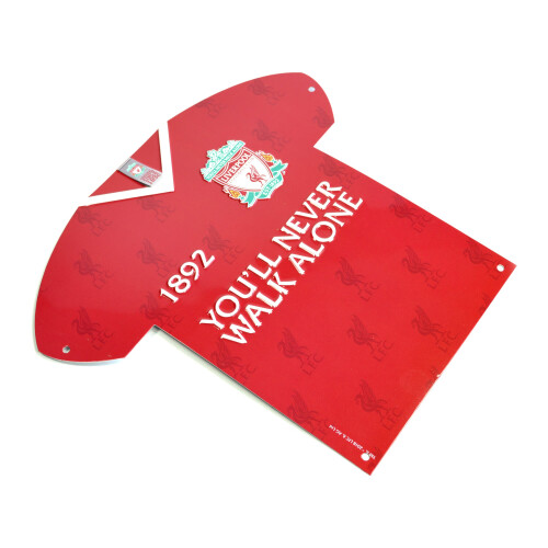 Liverpool FC Crest Shirt Shaped Metal Sign on OnBuy