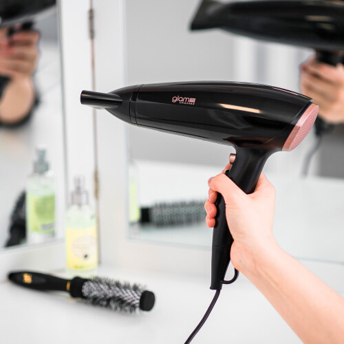 Power Turbo Hair Dryer With Concentrator Nozzle 2200w With 3 Heat ...