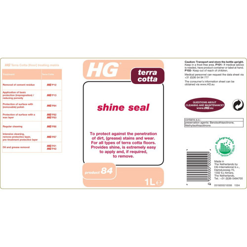 HG Terracotta Shine Seal 1Litre (Product 84) on OnBuy