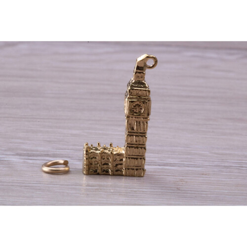 9ct Gold London's Iconic Big Ben Charm on OnBuy