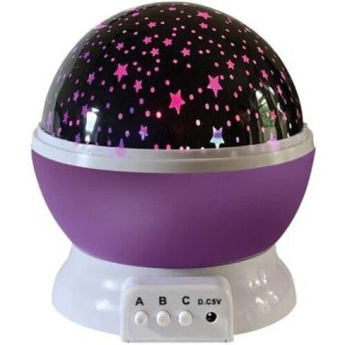 LED Rotating Projector Starry Night Star Sky Light Kids Bedside Lamp on ...