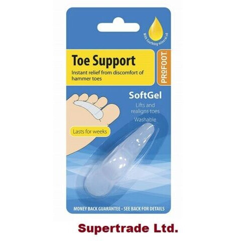 2 X Profoot Soft Gel Toe Support Hammer Toes Clawed Lifts & Realigns ...