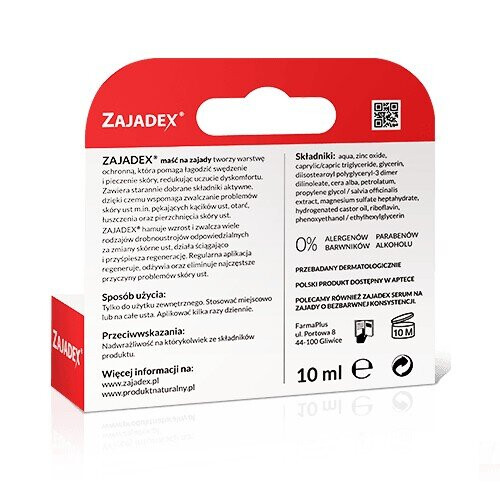 Zajadex, lip ointment, 10 ml, masc na zajady on OnBuy