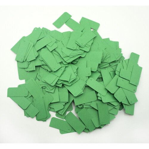 HAND Green Paper Card Tags for Product Labelling, Retail, Gift Tags ...