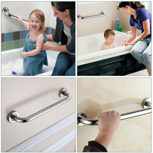 Disability Handle Safety Hand Tub Rail Grab Chrome Bathroom Door Bar on ...
