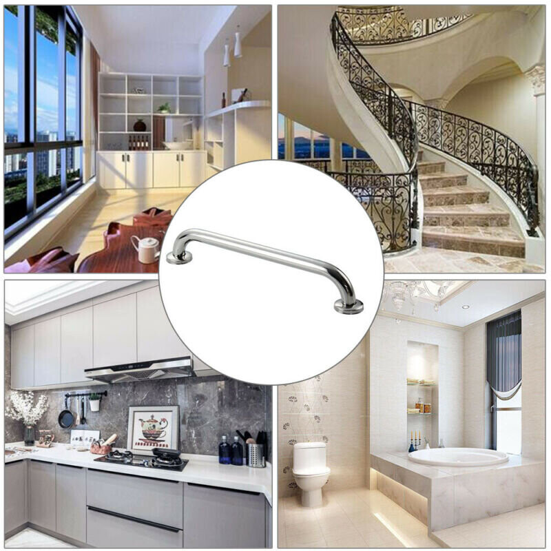 Disability Handle Safety Hand Tub Rail Grab Chrome Bathroom Door Bar on ...