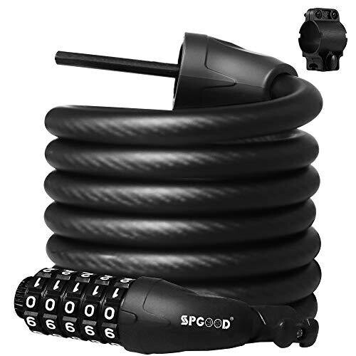 SPGOOD Bike Locks Heavy Duty 1800mm/12mm Bicycle Lock (8 Colors) Bike ...