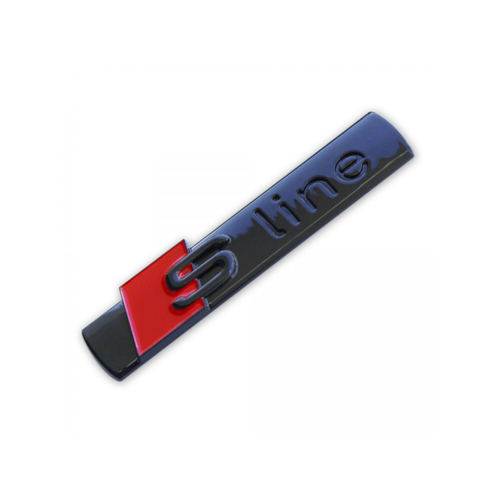 Audi Sline Gloss Black Side Wing Badge S Line Emblem (2 Pack) For RS6 ...