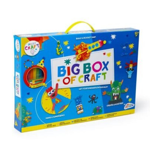 Big Box Of Craft Stuff Art Set Make your Own Puppet Rocket Monster ...