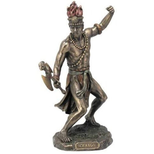 Unicorn Studios African God of Lightning and War Chango Shango Statue ...