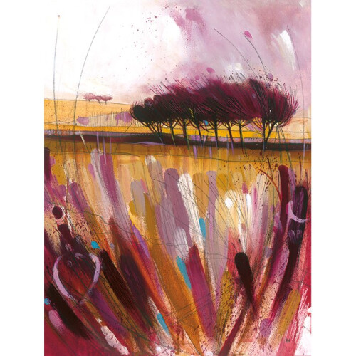 Simon Howden (Through the Bracken in Mauve) 60 x 80 x 4cm Canvas Print ...