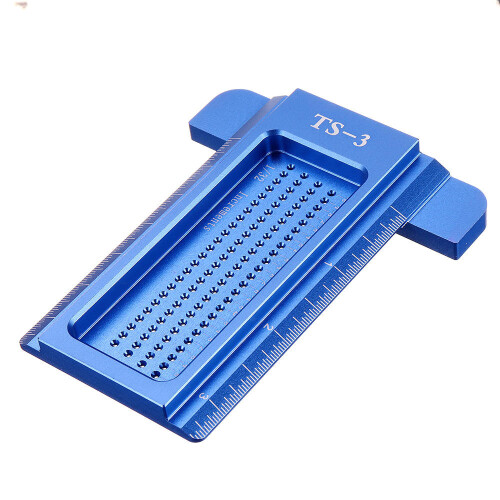TS 3 Inch Aluminum Alloy Hole Precision Marking T Ruler Hole ...
