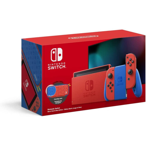 Refurbished Nintendo Switch Mario Edition Red/Blue Console on OnBuy