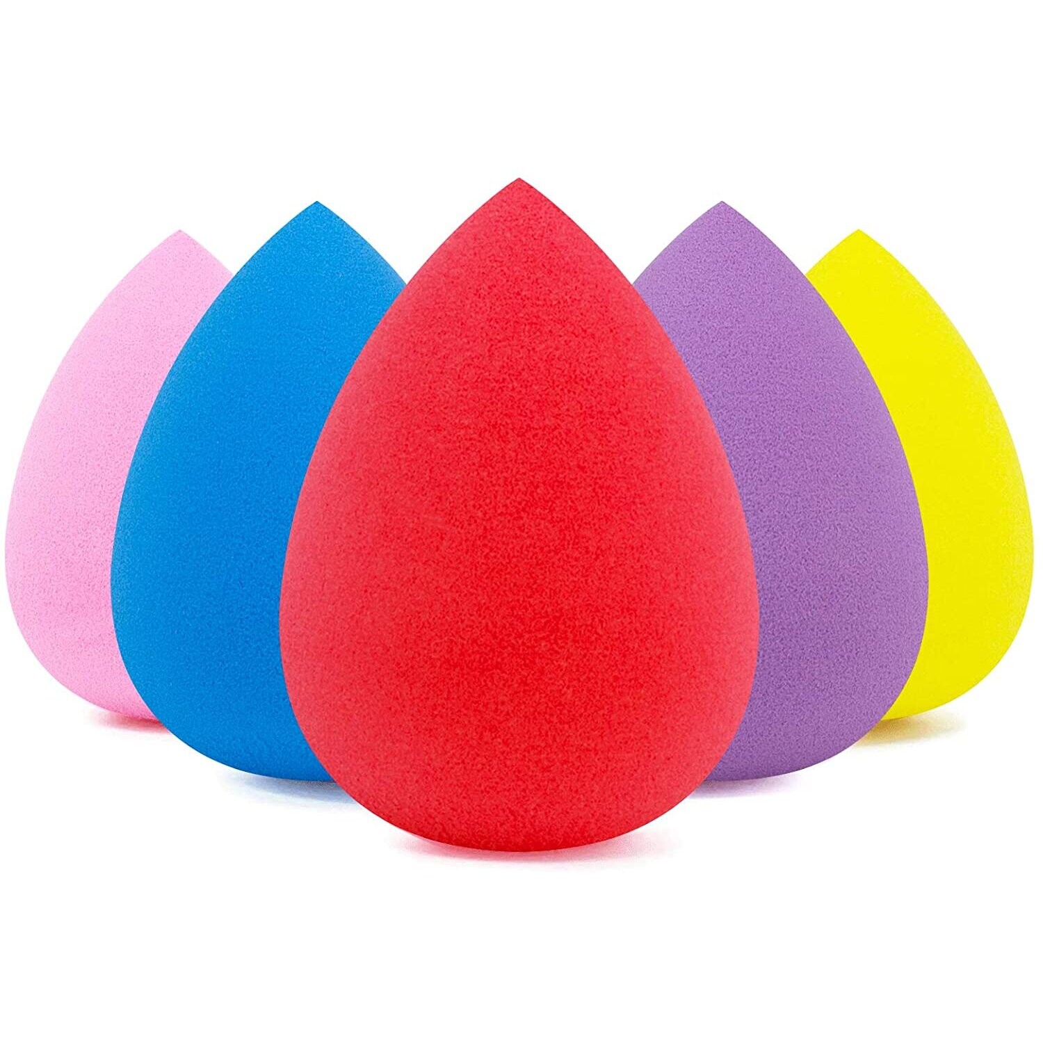 BEAKEY 5 Pcs Makeup Sponge Set, Latex Free Blender Beauty Sponge with ...