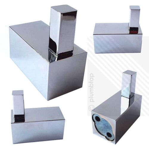 Modern Single Bathroom Robe Hook Chrome | Small Shower Towel Holder on ...
