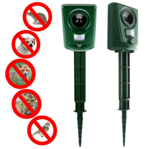 Ultrasonic Repeller Anti Birds Pigeon Outdoor Garden Courtyard Sensor ...