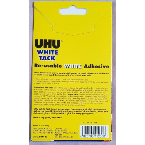 UHU White Tack Handy Re-usable Adhesive on OnBuy