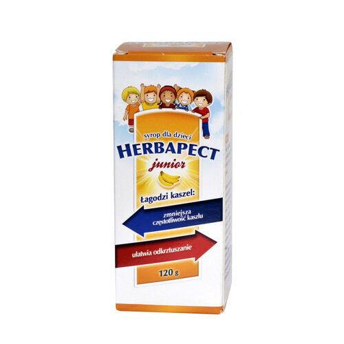 Herbapect Junior banana-flavored cough syrup for children, 120 g on OnBuy