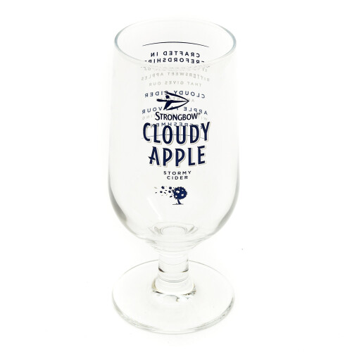 Strongbow Cloudy Apple Stormy Cider Pint Chalice Glass Home Bar on OnBuy