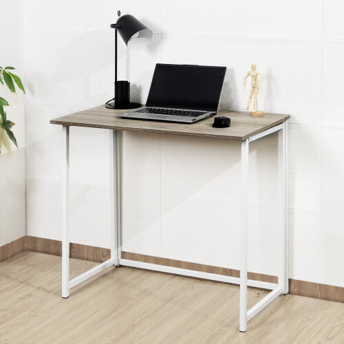 Folding Multifuction Desk Portable Compact Computer Table White on OnBuy