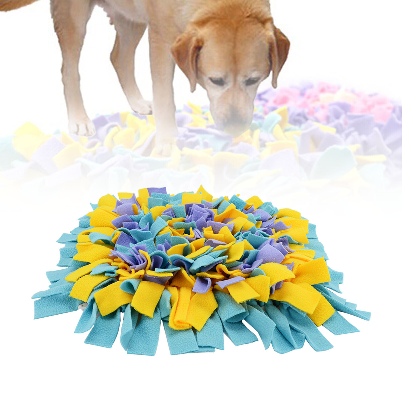 45cm Dog Puppy Snuffle Mat Pet Puzzle Toy Sniffing Nose Training Pad on ...