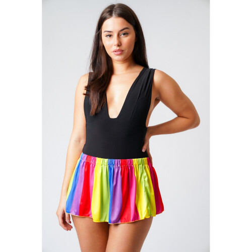 Rainbow High-Waisted Rara Micro Mini Skirt on OnBuy