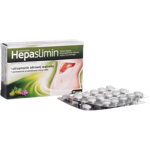Hepaslimin 30 tab Liver Support Weight Loss Wsparcie watroby utrata ...
