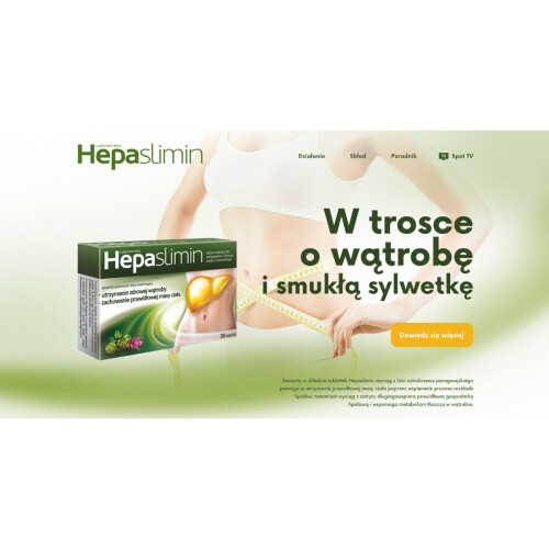 Hepaslimin 30 tab Liver Support Weight Loss Wsparcie watroby utrata ...