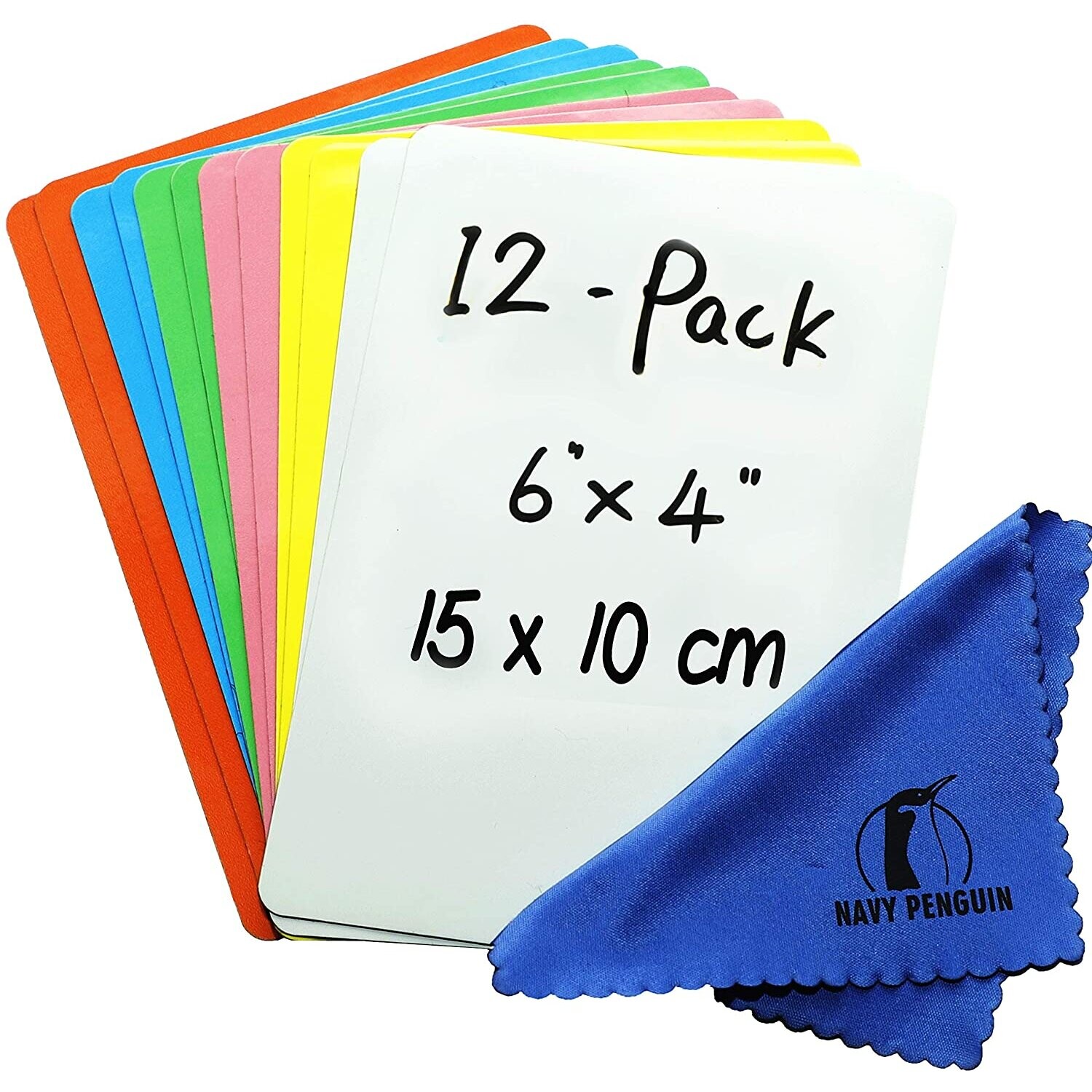 Dry Erase Magnets Set - 12 Pack - 6x4" Whiteboard Magnetic Labels ...