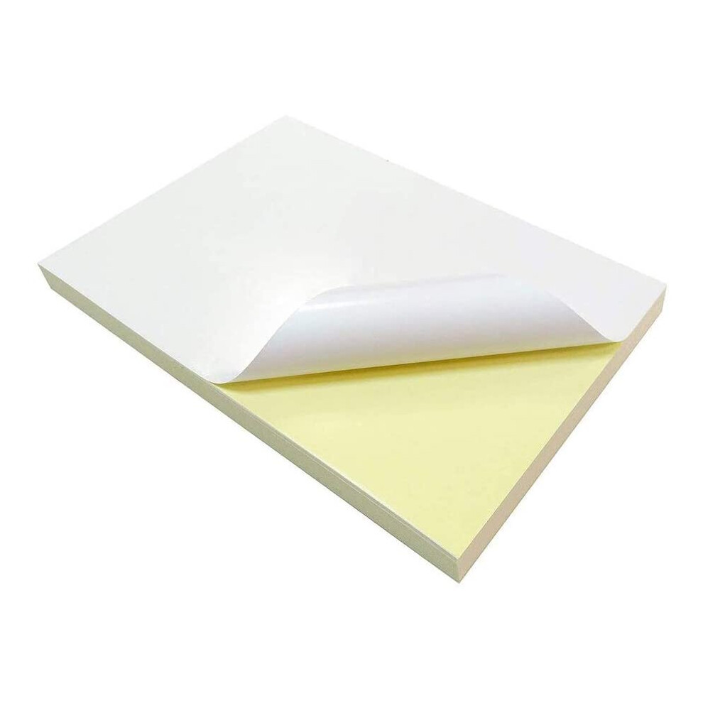 Sticker Paper A4,20 Sheet Matte White Sticker Labels Self Adhesive Back ...